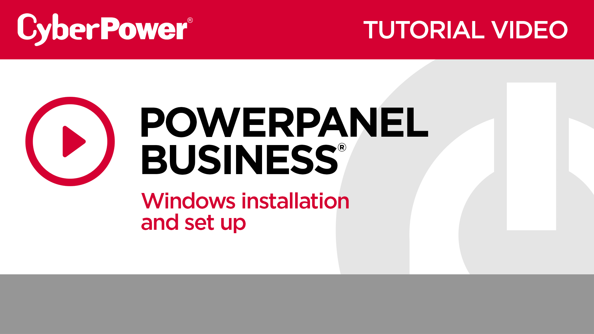 CyberPower - Video Document Downloads